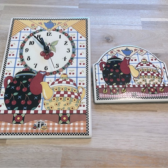 Mary Engelbreit | Accents | Vintage 994 Mary Engelbreit Ceramic Clock ...